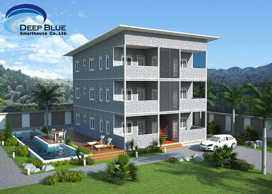 SOHO Steel Structure Prefabricated Apartment Buildings , Prefabricated ...