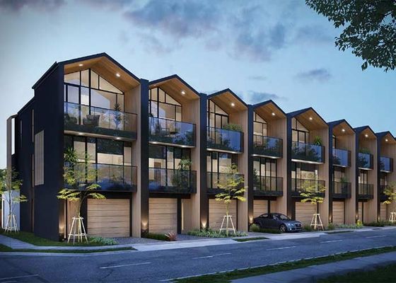 SOHO Steel Structure Prefabricated Apartment Buildings , Prefabricated ...