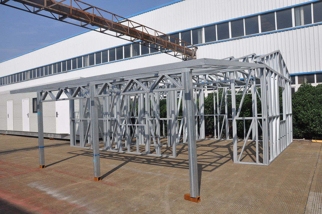 Metal Car Sheds steel sheet cladding Light Steel Frame Mobile Car Garage
