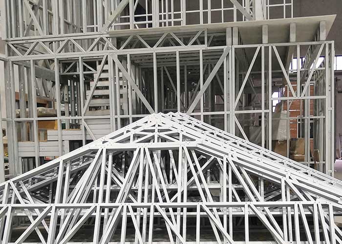 ICC EN-1090 Prefabricated Light Steel Framing 2 Storey Villa House With ...