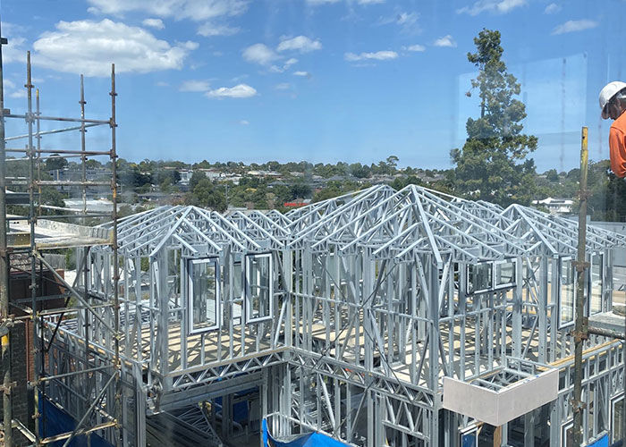 European Customized 2 Story Luxury Prefab Steel Frame Homes Built With ...