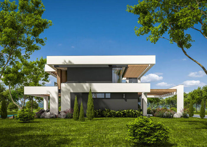 Low Cost Light Gauge Steel Frame Prefab Modular Homes Two Story Houses ...