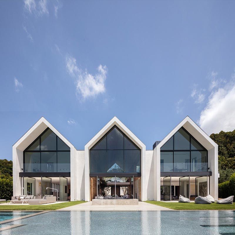 European Customized 2 Story Villa Prefabricated Light Gauge Steel Frame ...