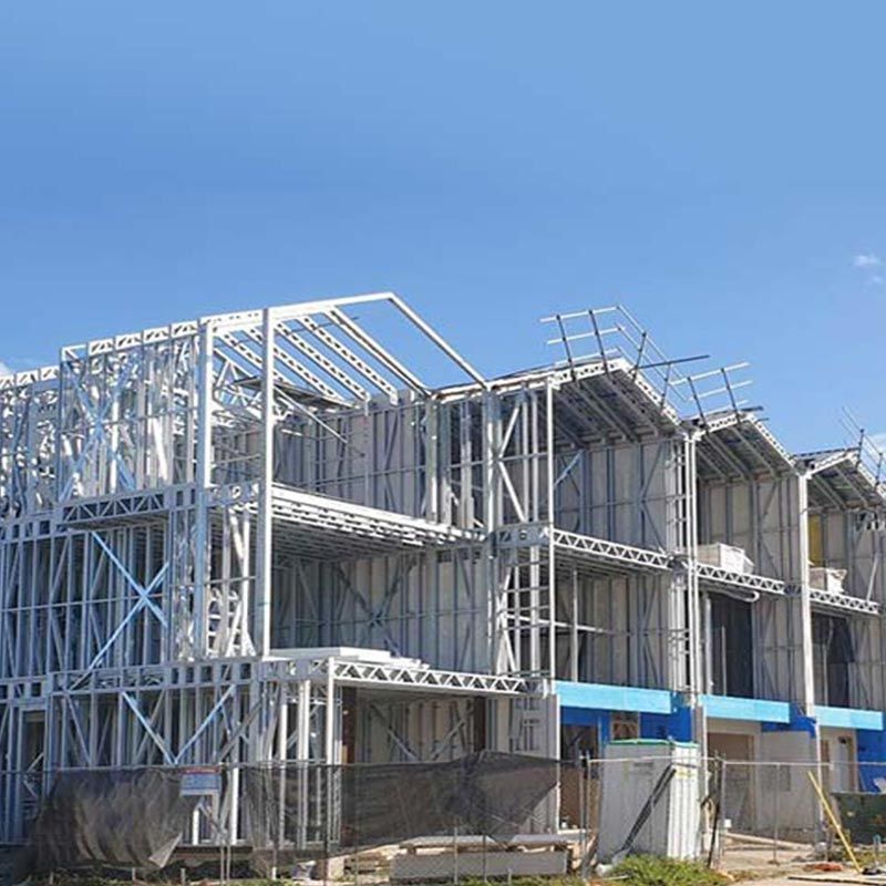 European Customized 2 Story Villa Prefabricated Light Gauge Steel Frame ...