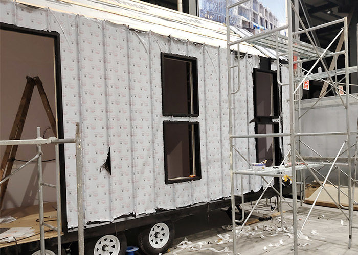 USA / AU / NZ Standard Modular Home Prefab Tiny House Kit With Trailer ...