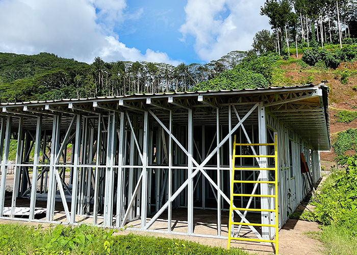 US/AS Prefab Light Gauge Steel Frame Modular House Kits For Dormitory ...