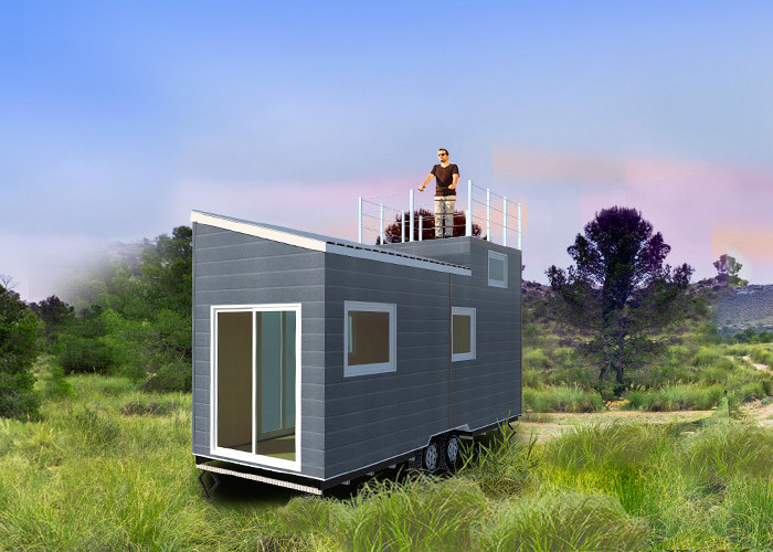Light Steel Modular Tiny Prefab Homes With Integrated Wall Panel For ...