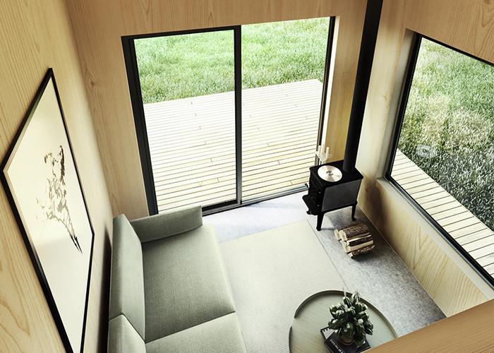 Kit Form Steel Frame Prefab Modular Homes Prefab Loft House PVC Ceiling ...