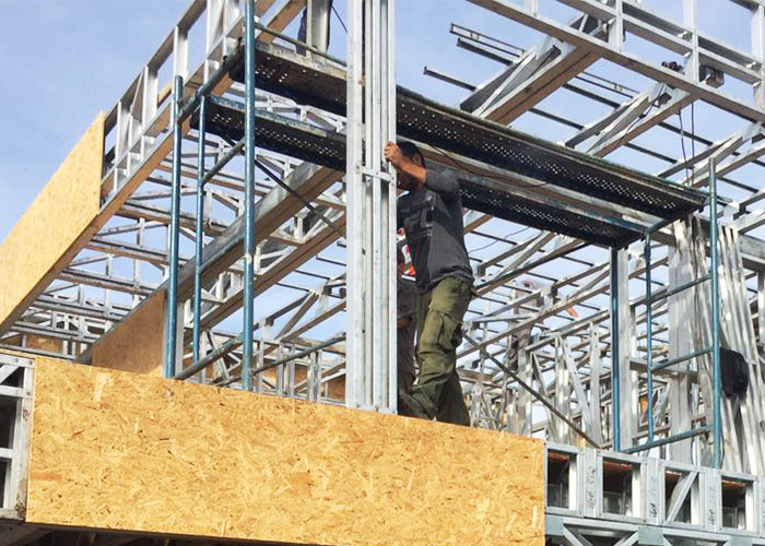 Two Floors Of The Light Steel Prefab Modern Homes Prefabricated Light ...