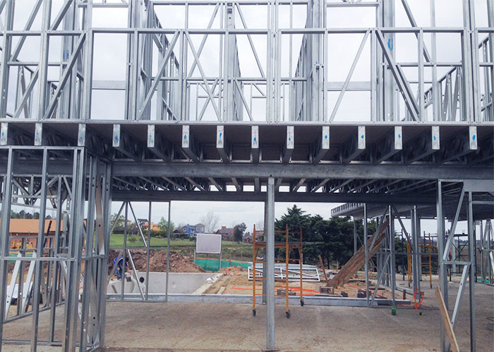 AS/US Duplex Steel Frame Ultra Modern Prefab Homes With Light Gauge ...
