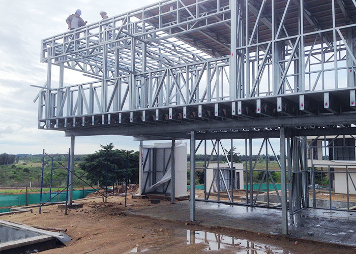 Australian light steel framing project prefab a frame steel house kit Prefab Villa LGFS House ...