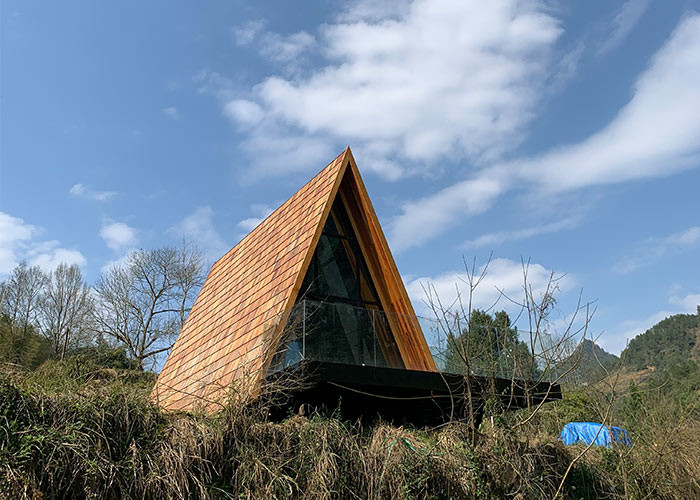 Prefab House Kits , Modern Light Steel Frame Bungalow，Holiday resort ...