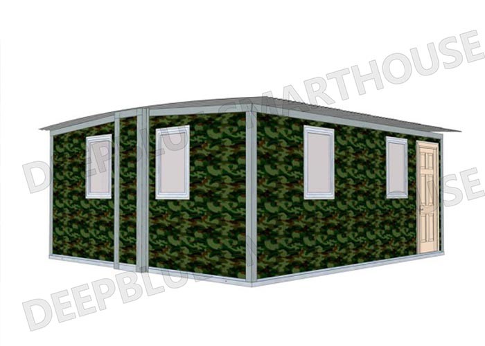 Metal Isolation House Mobile Field Hospital In Quick Assemble White ...