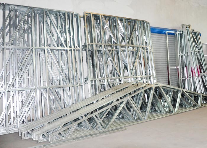 Quick Installation Customized Light Steel Frame Prefab Storeroom ...