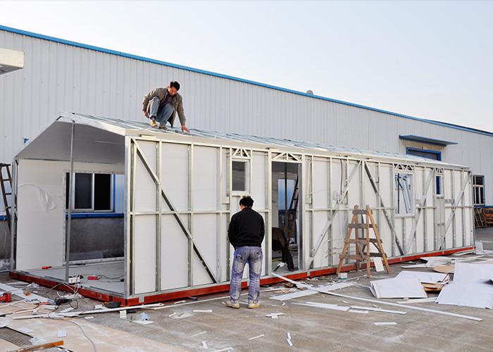 Light Steel Frame Prefabricated Homes Hurricane Resistant Fast Assemble ...