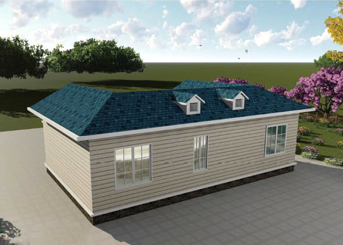 Light Gauge Steel Prefab Metal Homes Single Family Luxury Modern ...