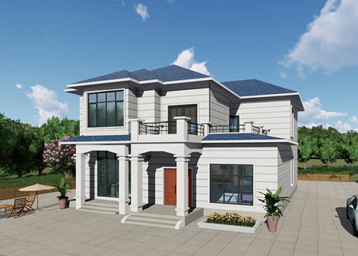 AS/US Duplex Steel Frame Ultra Modern Prefab Homes With Light Gauge ...