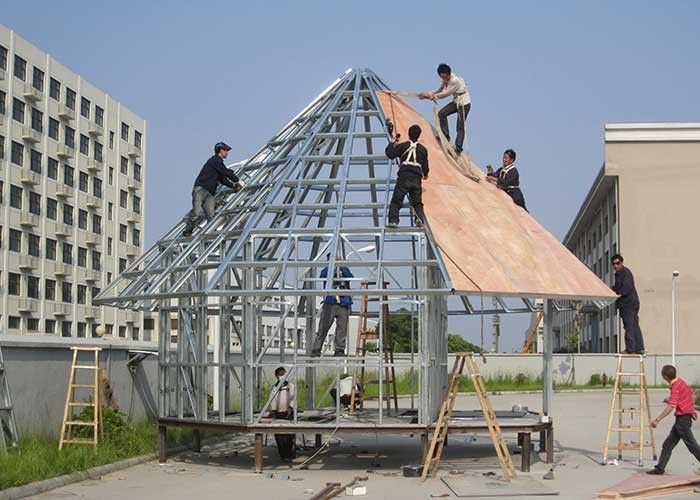 Prefab Homes In Maldives Light Gauge Steel Framing System With Fiber ...