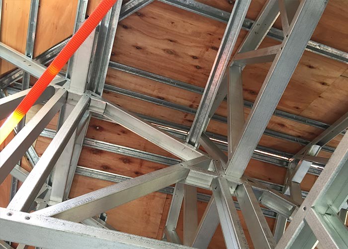 Cold Formed Steel Frame Prefab Villa Light Gauge Steel Modern Building ...