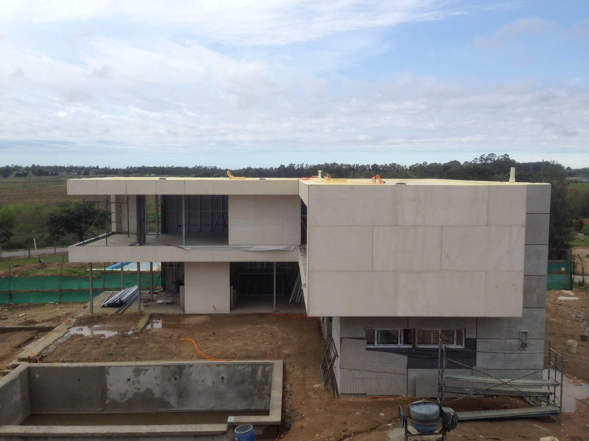 2 Story, steel frame house roof, Prefabricated light steel house, Light ...