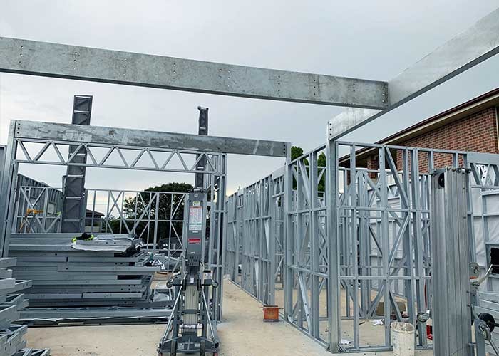 Laminated Anti Wind Wpc Board Ultra Modern Prefab Homes Light Steel ...