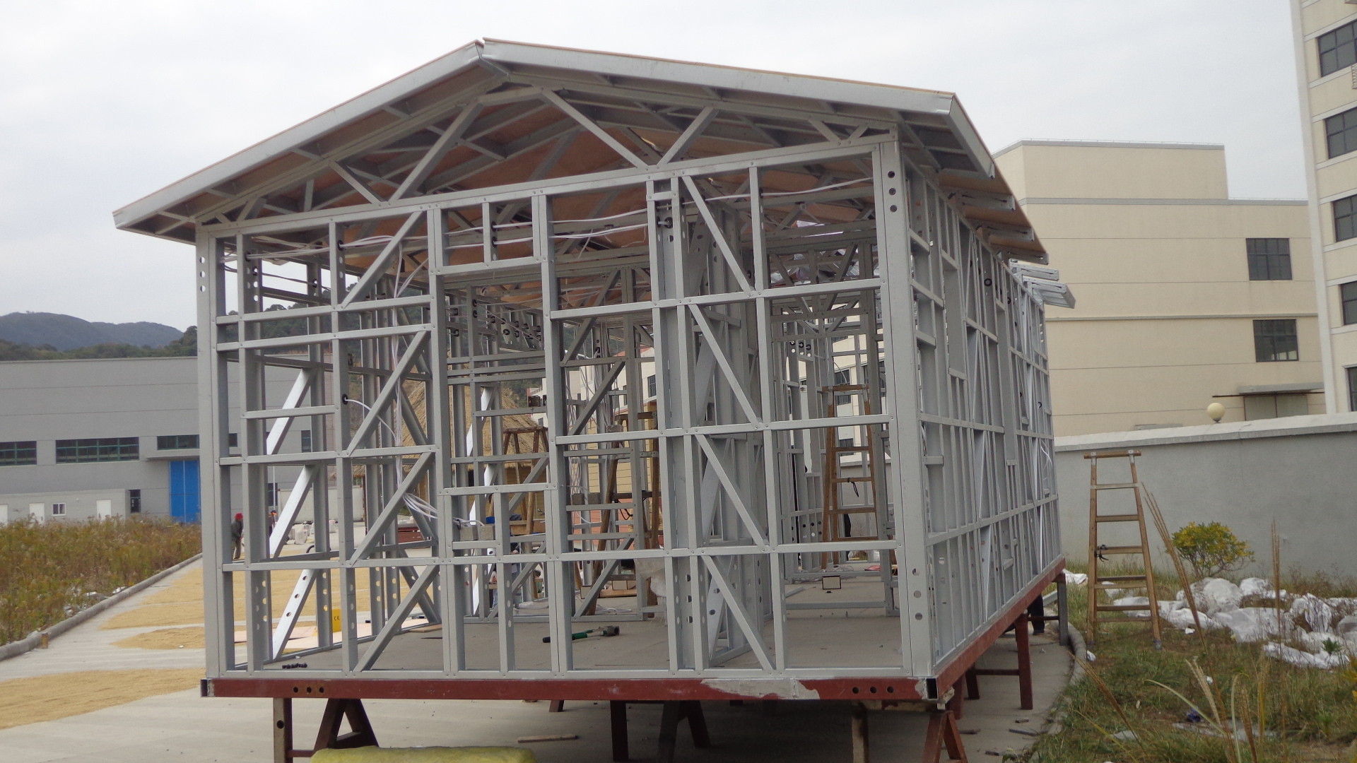 AU/USA/CE Light Steel Prefab System Kit Form Prefabricated House Fast ...