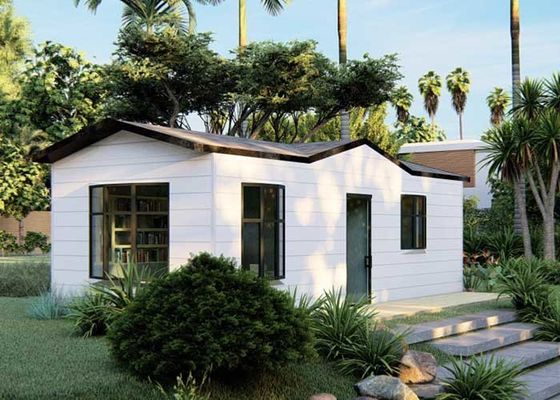 Wooden Plastic Decorate Modular Homes , Prefabricated Bungalow Homes ...