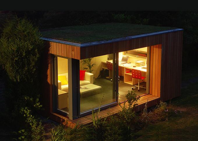 Prefab Garden Studio For Office, Steel Frame Prefab Homes Prefabricated ...